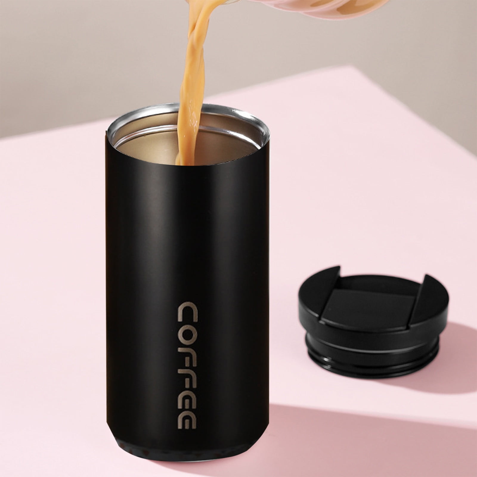 14 oz Stainless Steel Vacuum Insulated Tumbler - Coffee Travel Mug ...