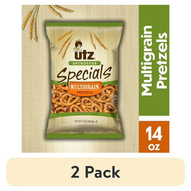(2 pack) Utz Sourdough Specials Multigrain Pretzels, 14 oz Bag ...