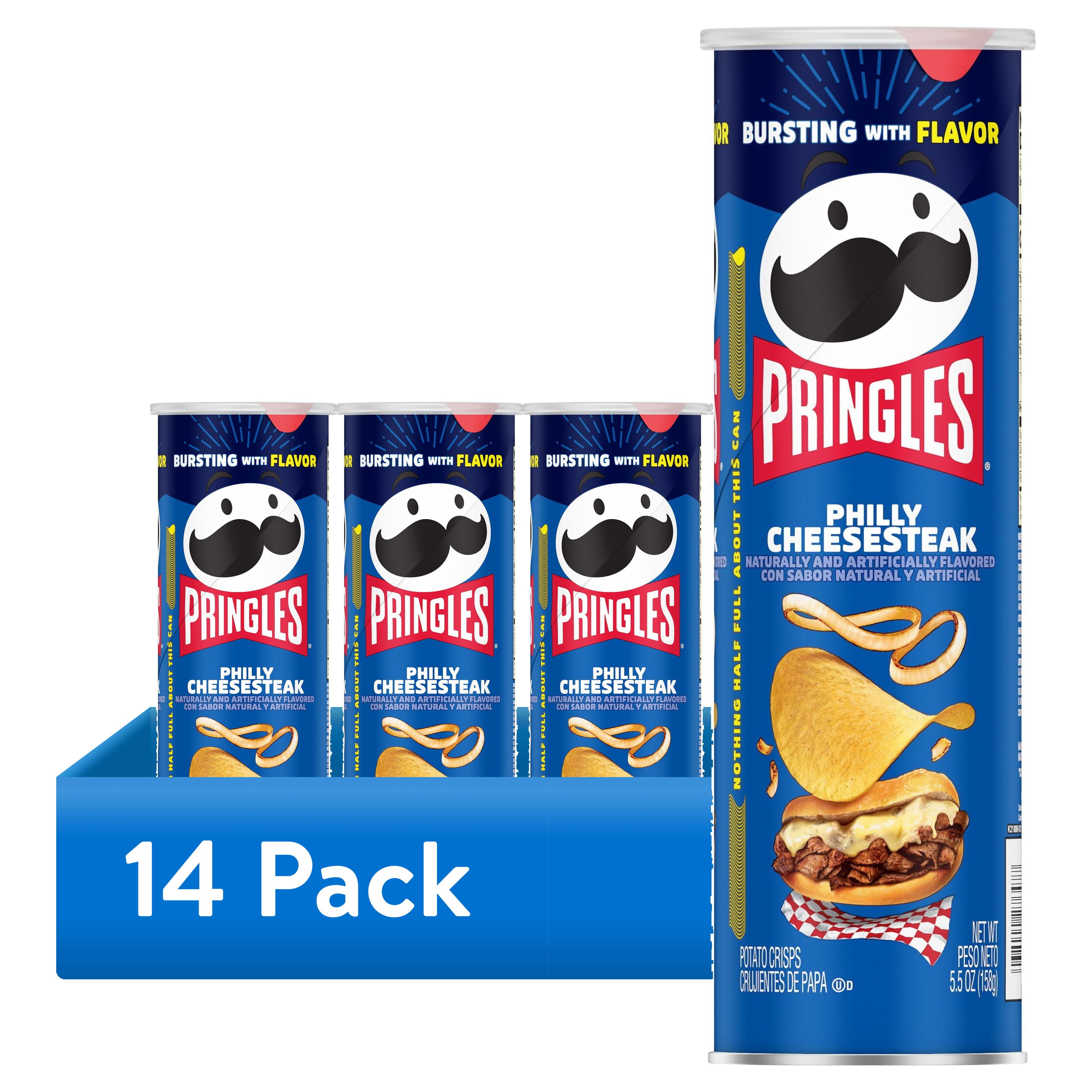 (14 pack) Pringles Philly Cheesesteak Potato Crisps Chips, Lunch Snacks ...