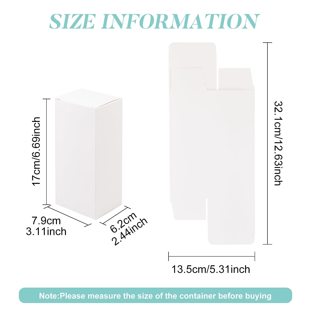 14 pc Rectangle Paper boxes for Glasses Packaging White 17x6.2x7.9cm ...