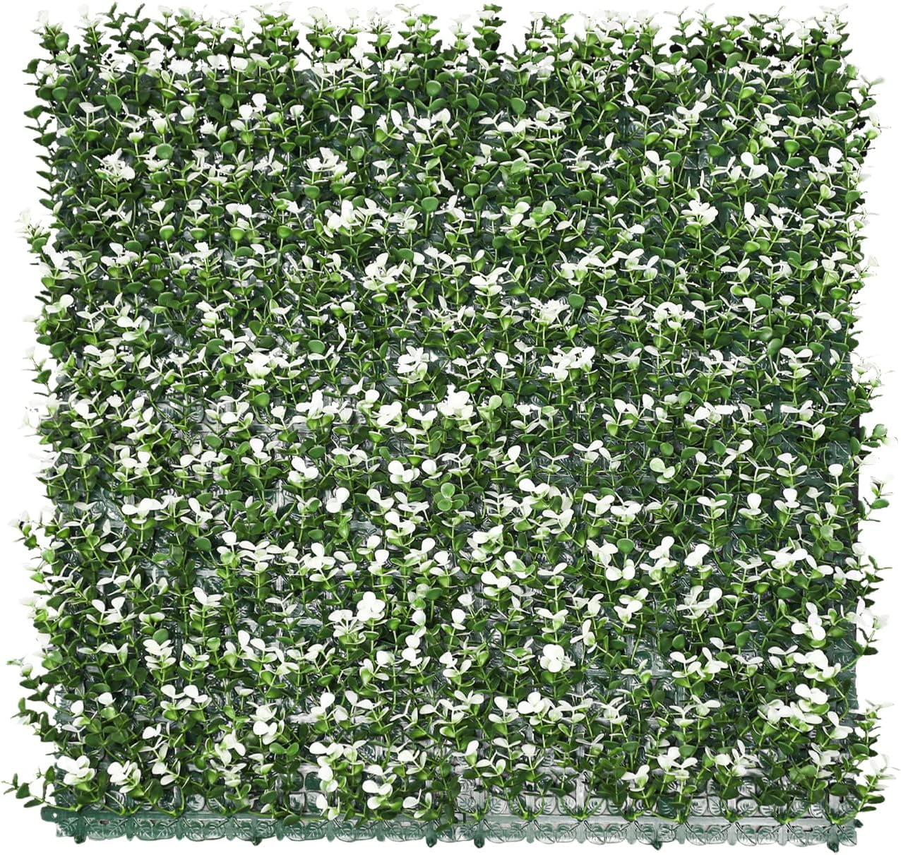 14 pcs 20" x 20" artificial boxwood panel with cover back hedge topiary ...