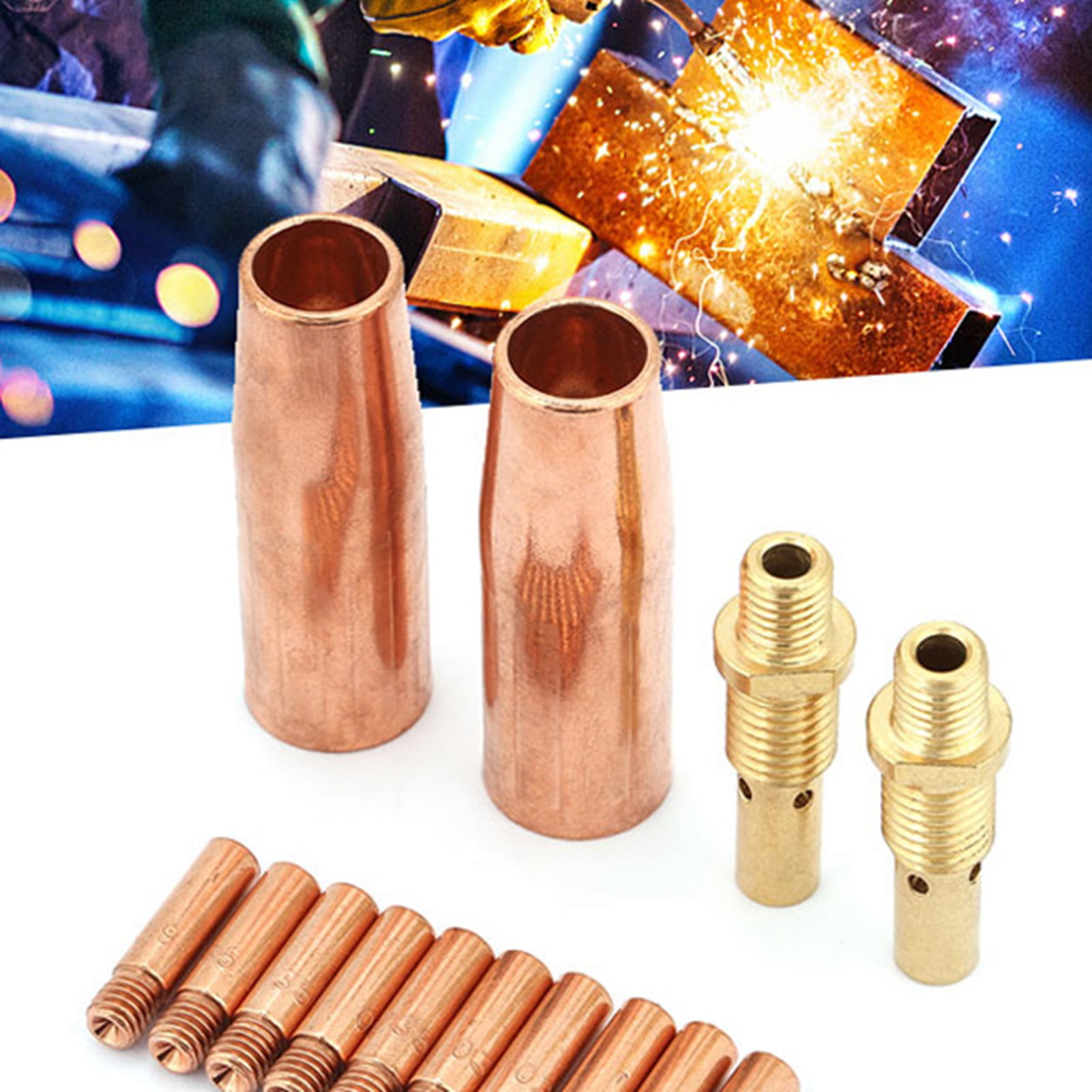 14 pcs set Welding Contact Tips Welding Tips Welding Torch Holder ...
