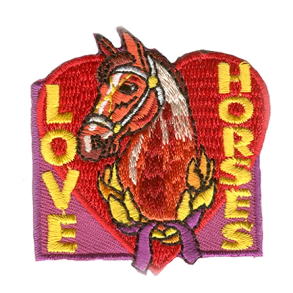 14 pieces 2" Custom Activity Scouts Applique Fun Patches - Love Horses ...