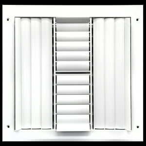 HVAC Premium 14w X 14h 4Way Aluminum Curved Blade Adjustable Air Supply ...