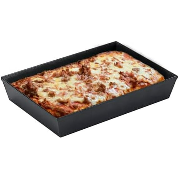 14 x 10 x 2.5 inch Detroit Pizza Pan, Aluminized Non-Stick Sicilian ...