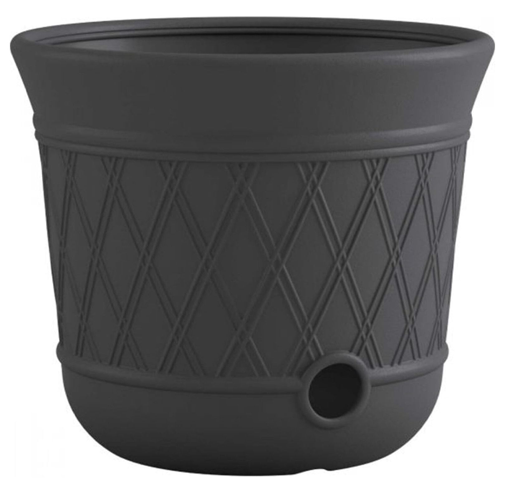 14 x 12" Resin Decorative Hideaway Outdoor Garden Hose Storage Pot ...