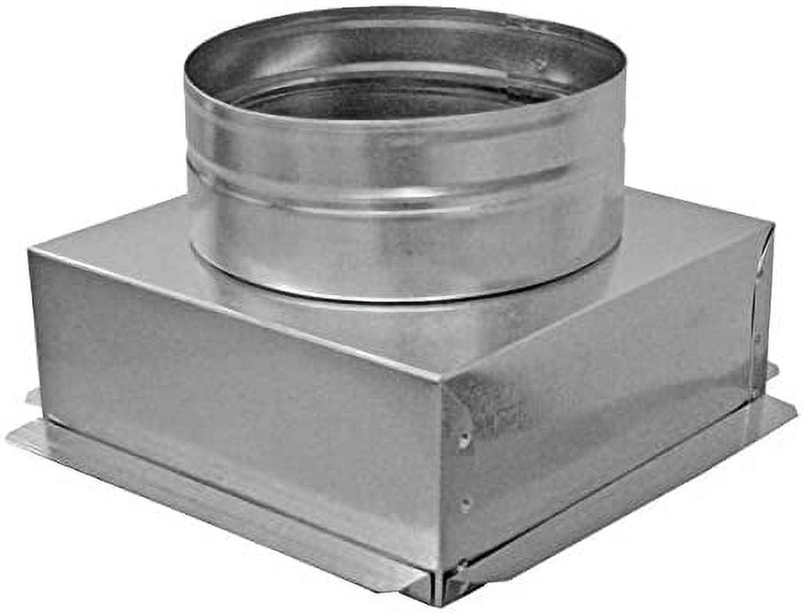 14" x 14" Ceiling Box, w/ 8" Round Collar - Connects Register Vent and ...