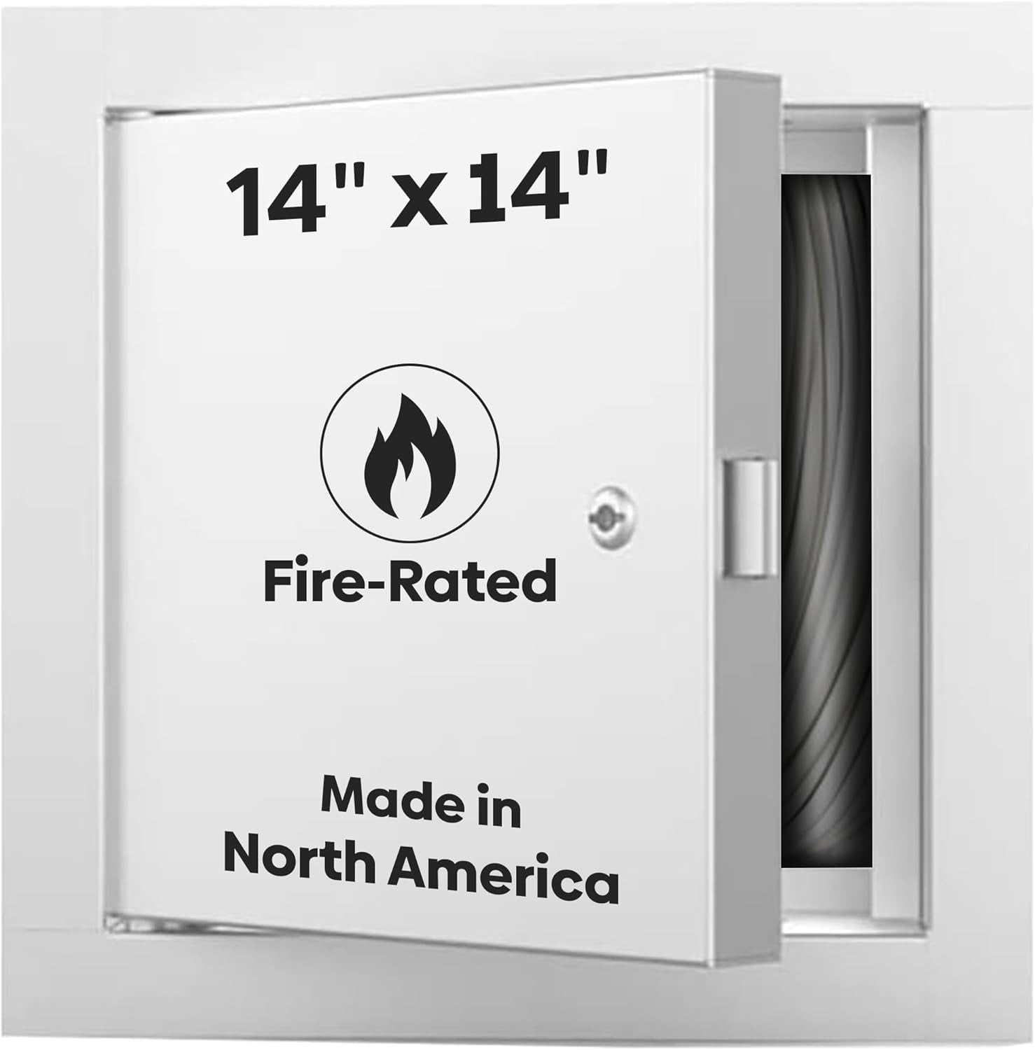 14” x 14” Un-Insulated Fire Rated Metal Access Panel with 1” Flange, 16 ...