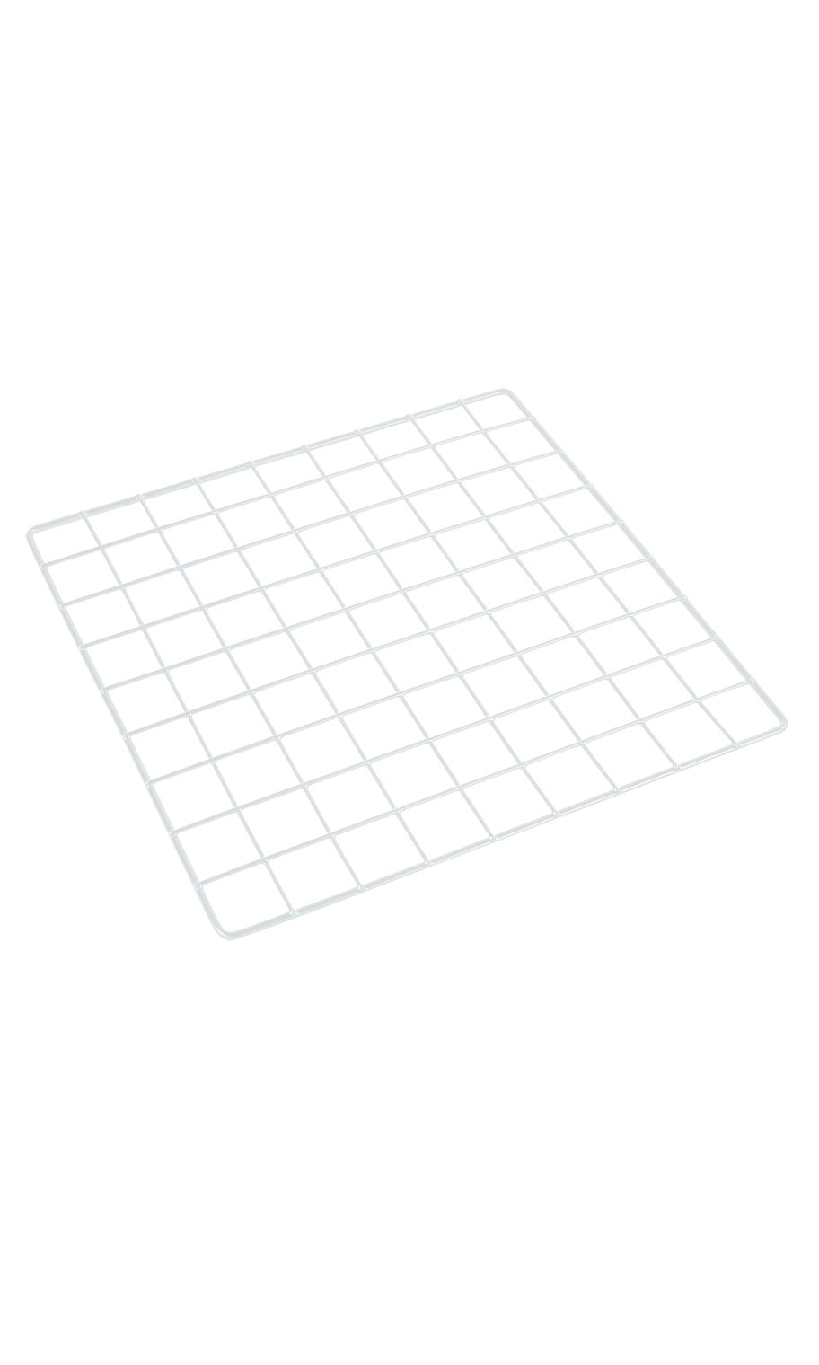 SSWBasics 14 x 14 Inch Mini White Wire Grid Panel - Metal Grid Wall ...