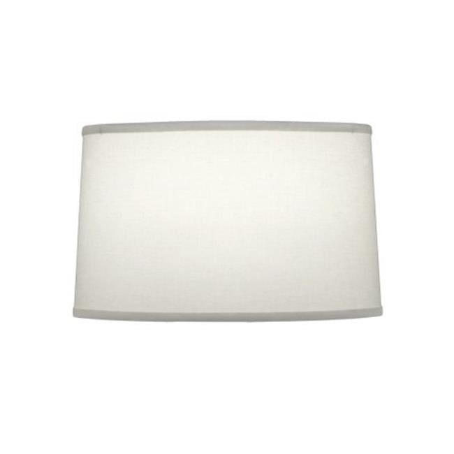 14 x 15 x 9 in. Natural Butcher Linen Self Fold Trim Drum Lamp Shade ...