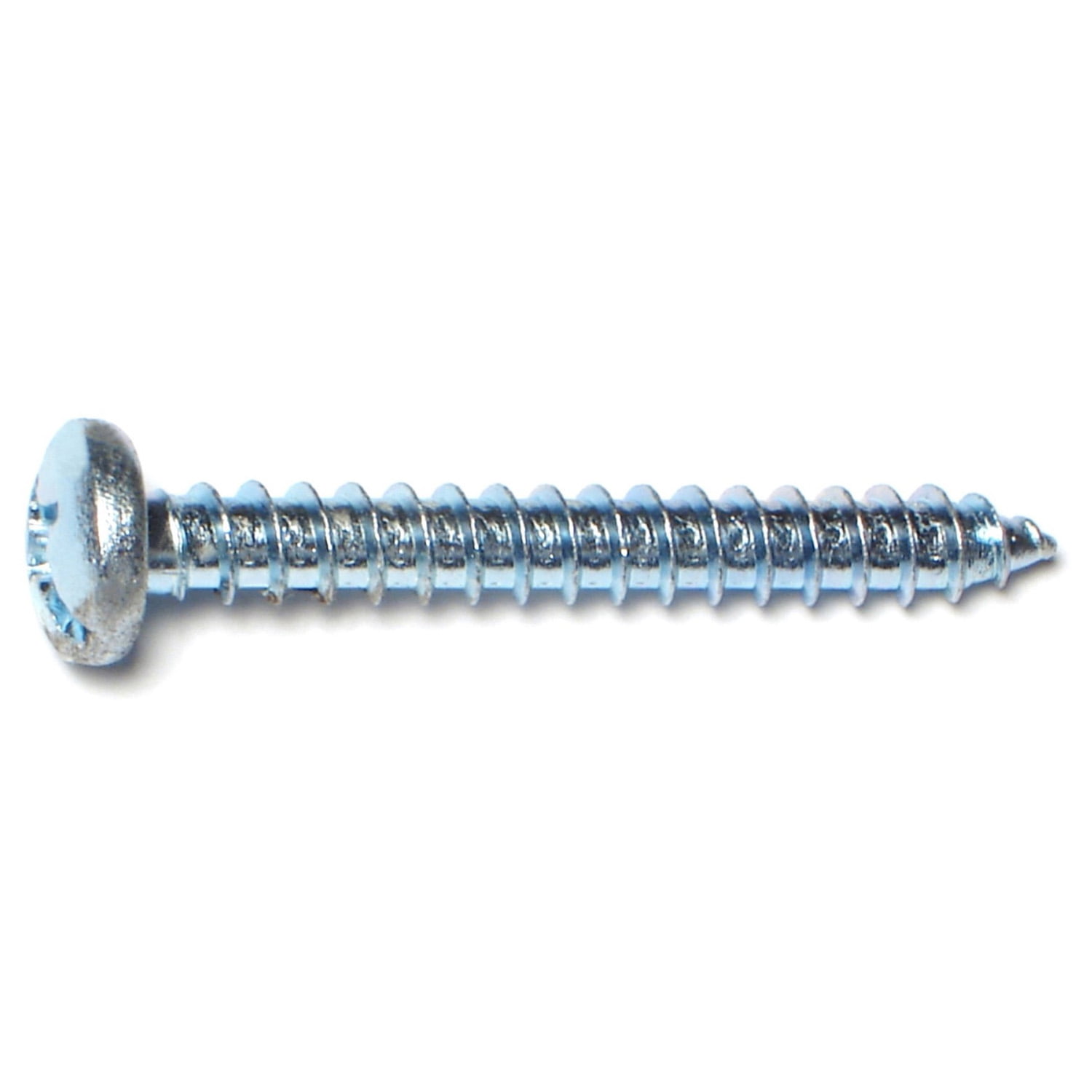 #14 x 2" Zinc Plated Steel Combo Pan Head Sheet Metal Screws - Walmart.com