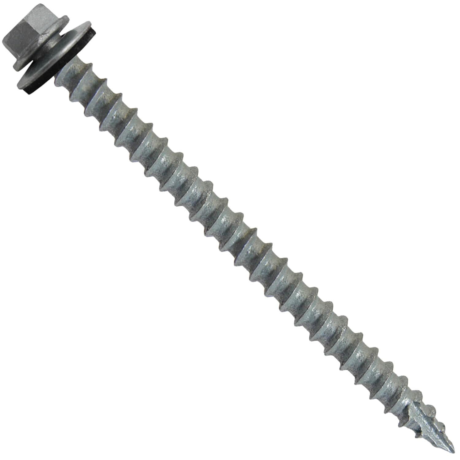 #14 x 3 Metal Roofing Screws: (250) No Paint - Hex Head Sheet Metal Roof Screw. Self Starting ...