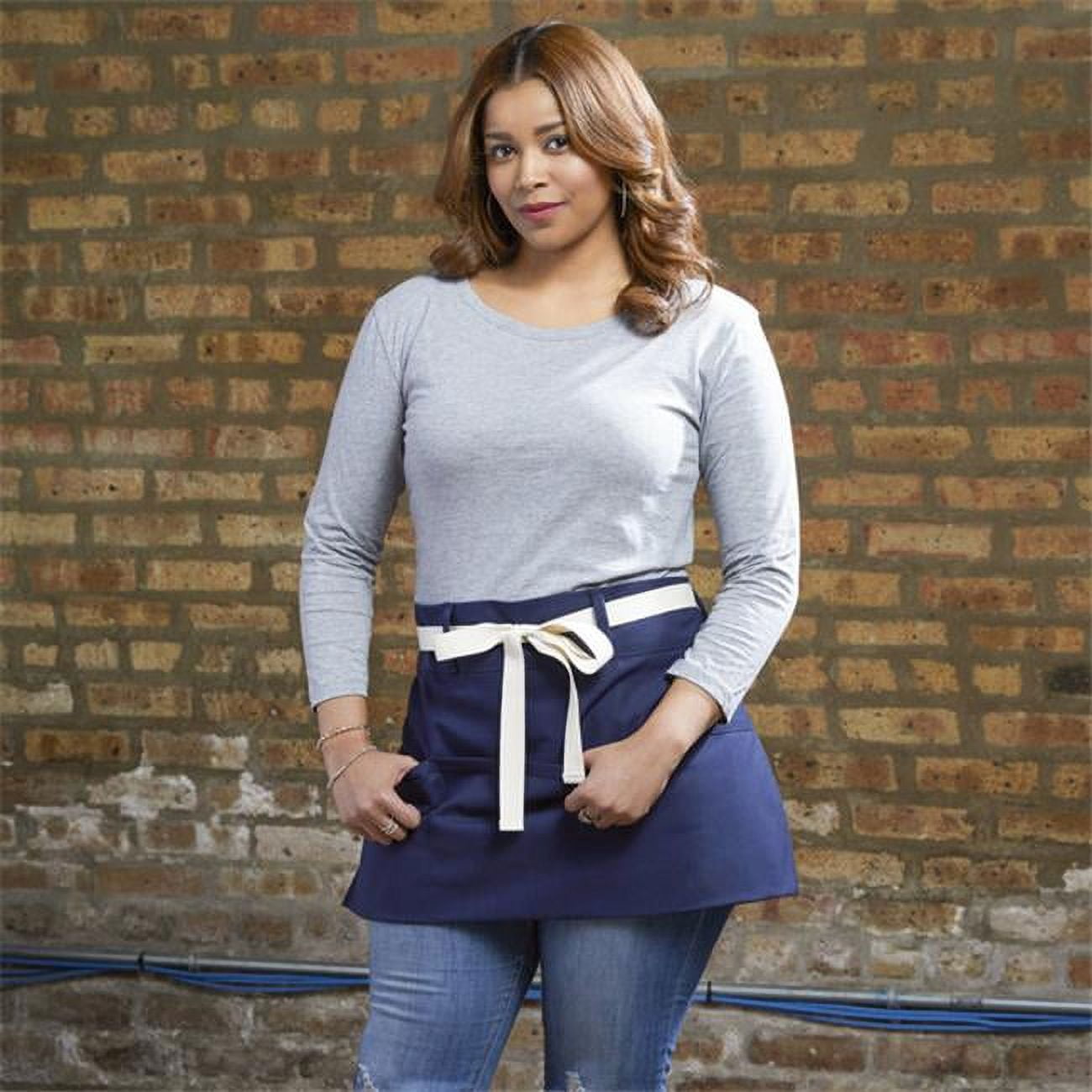14 x 30 in. Beltway Waist Apron with Natural Webbing, Navy - Walmart.com