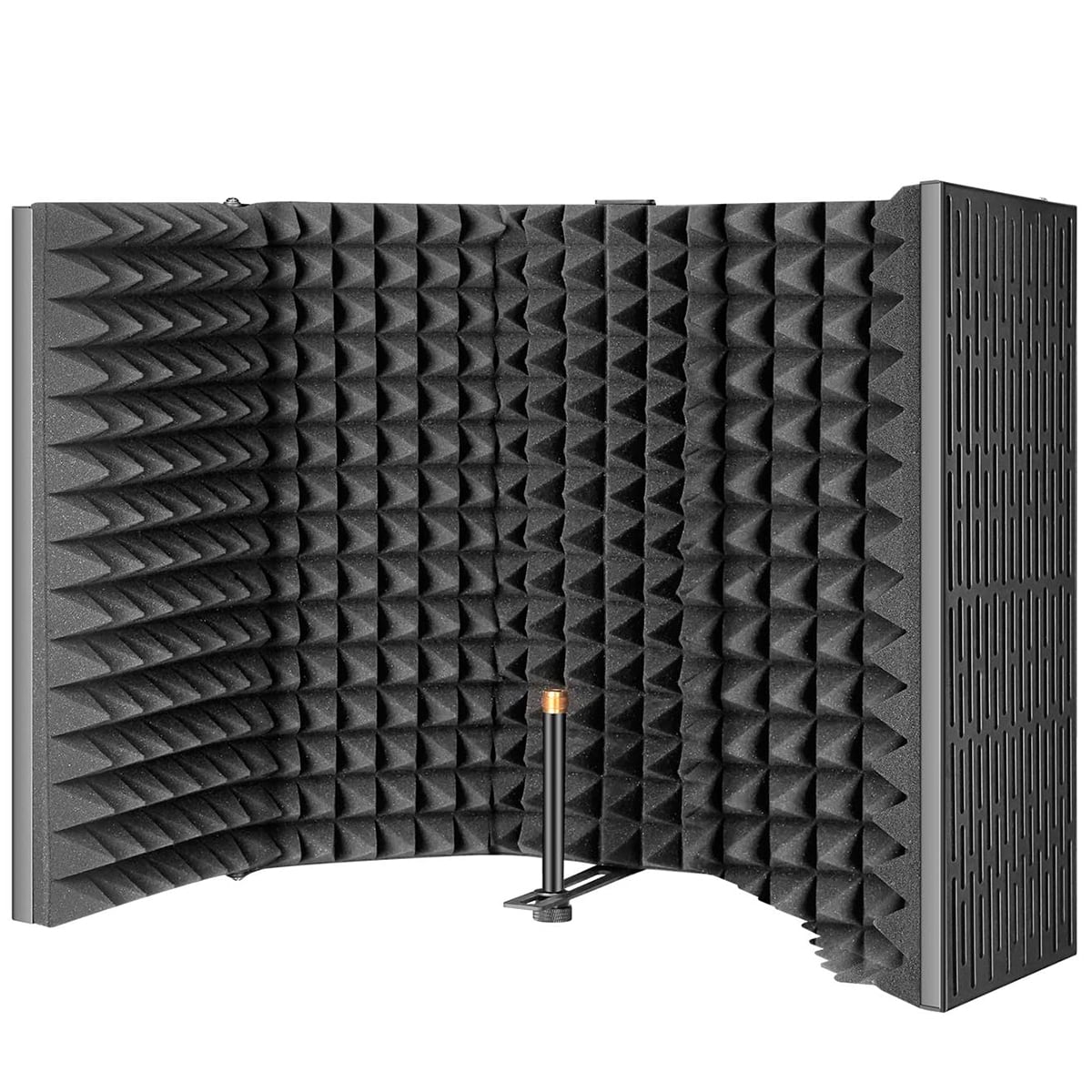 14''x11'' Microphone Isolation Shield, Adjustable Sound Absorbing ...