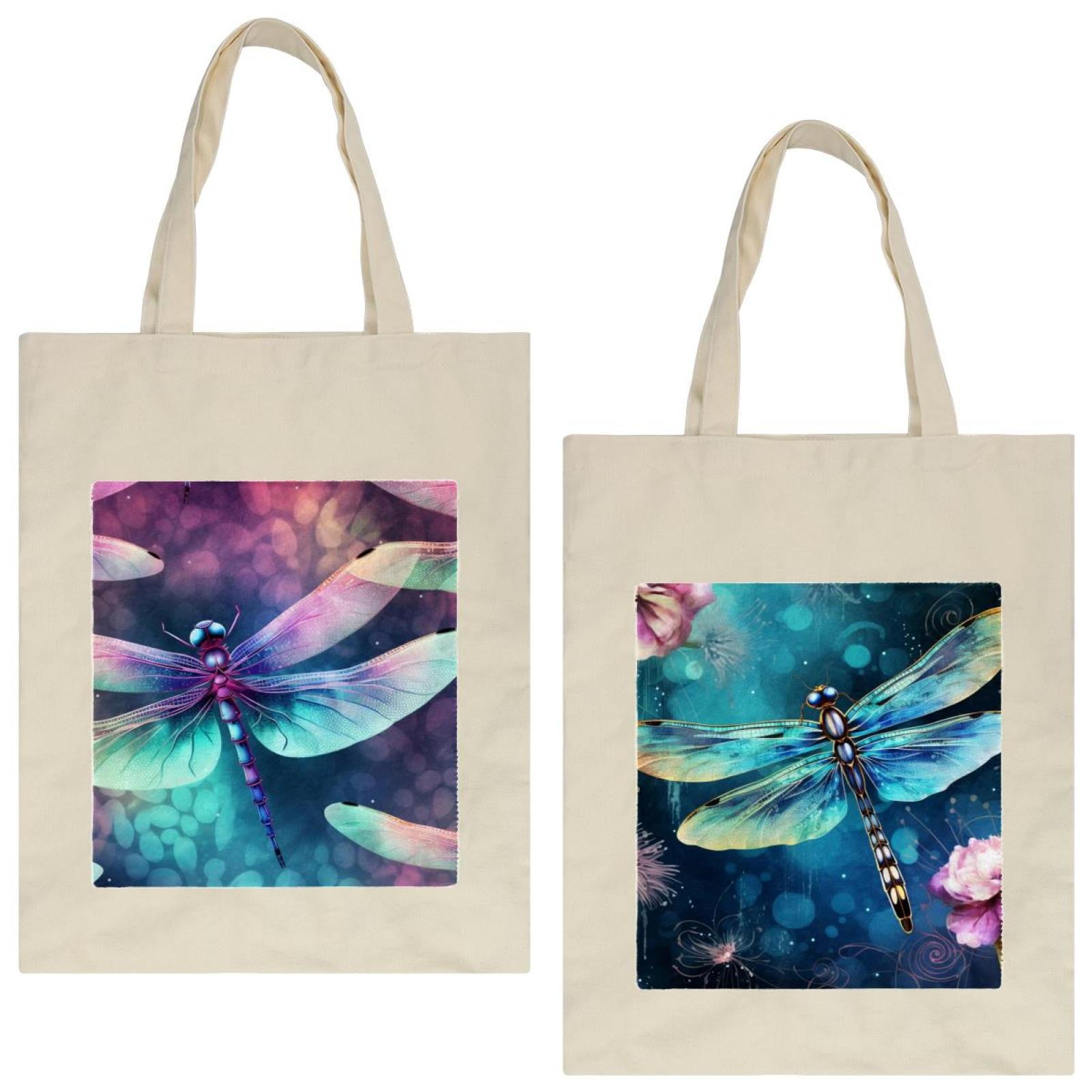 14"x17.5" Canvas Tote Bag, Lightweight Medium Reusable Grocery Shopping ...