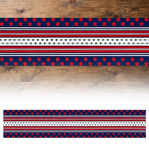 14"x78" Independence Day linen tablecloth,patriotic rustic table cover ...