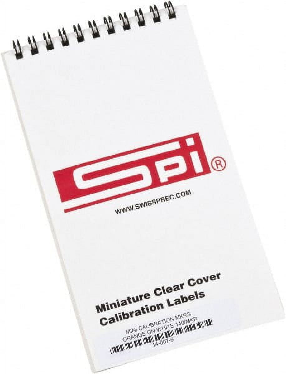 140 Count Miniature Clear Cover SPI Calibration Labels, 1" x 5/8 ...