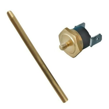 140-210'F Electric Fan NPT Grounding Thermostat Temp Switch Wiring Kit ...