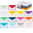 140 Mini Envelopes With White Blank Note Cards Mini Envelopes 4"x 2.7 ...