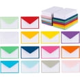 140 Mini Envelopes With White Blank Note Cards, Mini Envelopes 4"x 2.7 ...