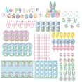 140 PC Easter Party Decoration Kit with Happy Easter Banner Balloons ...