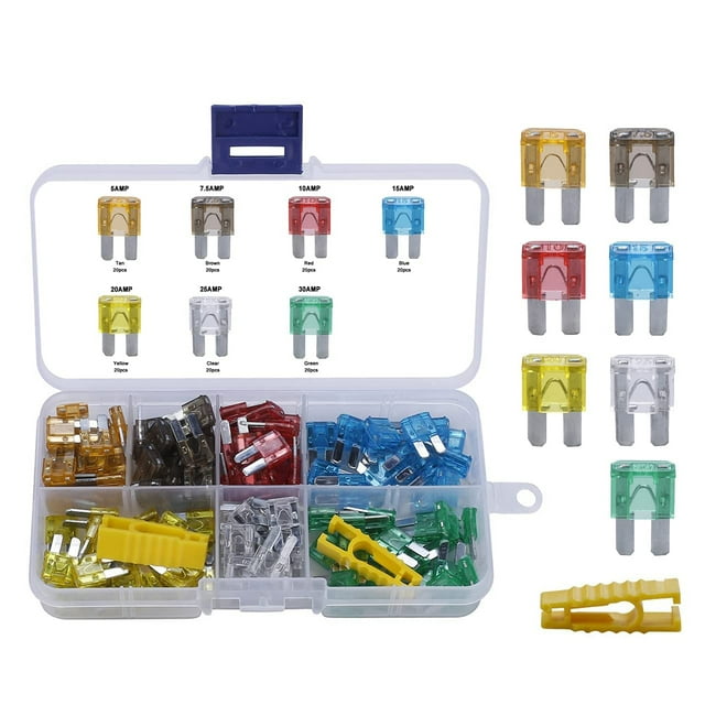 140 Pack Micro 2 Fuse Kit Automotive Assorted, Upgraded Micor II Blade ...