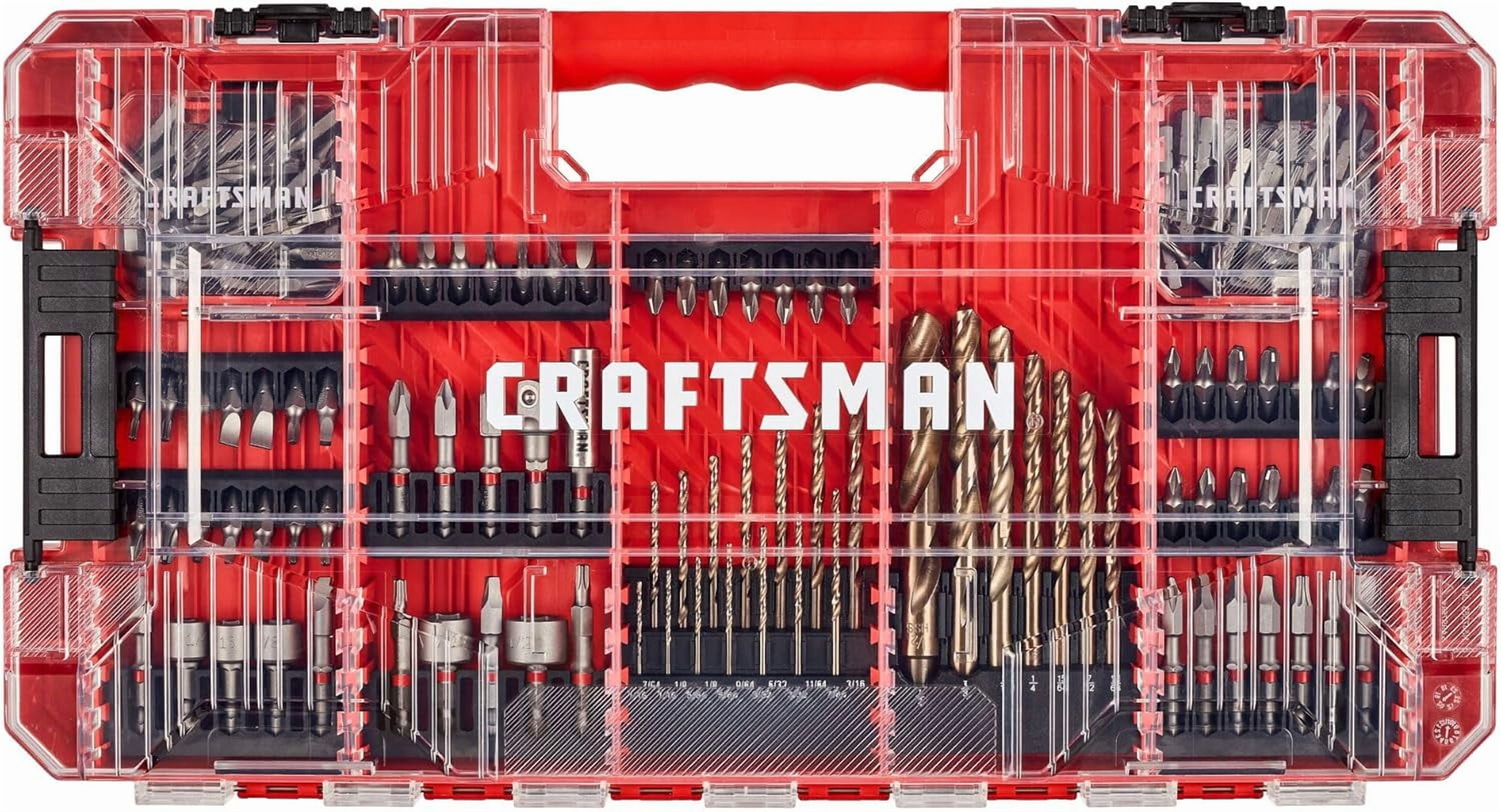 140 Pc Impact Driver Bit Set, Steel, Black Oxide Coated Impact Drill ...