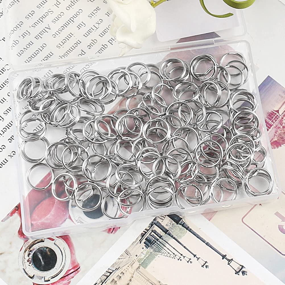 140 Pcs Split Key Rings - 1/2 Inch Small Key Rings for Keychains ...