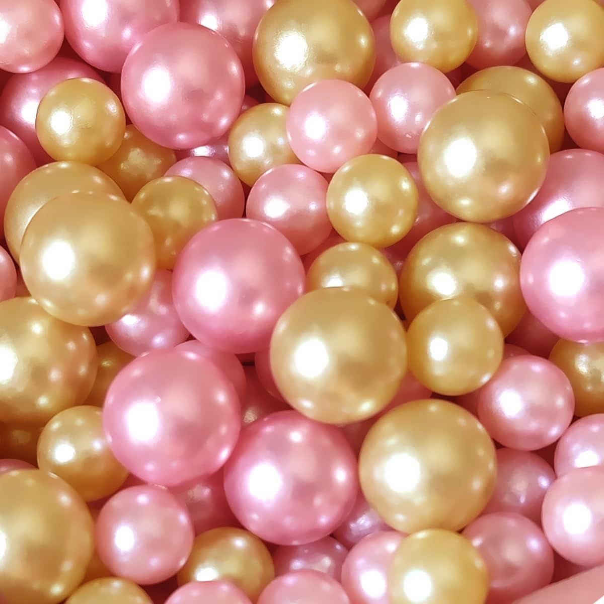 140 Pieces Floating Pearls for Vase Filler Pearl Beads No Hole Vase ...