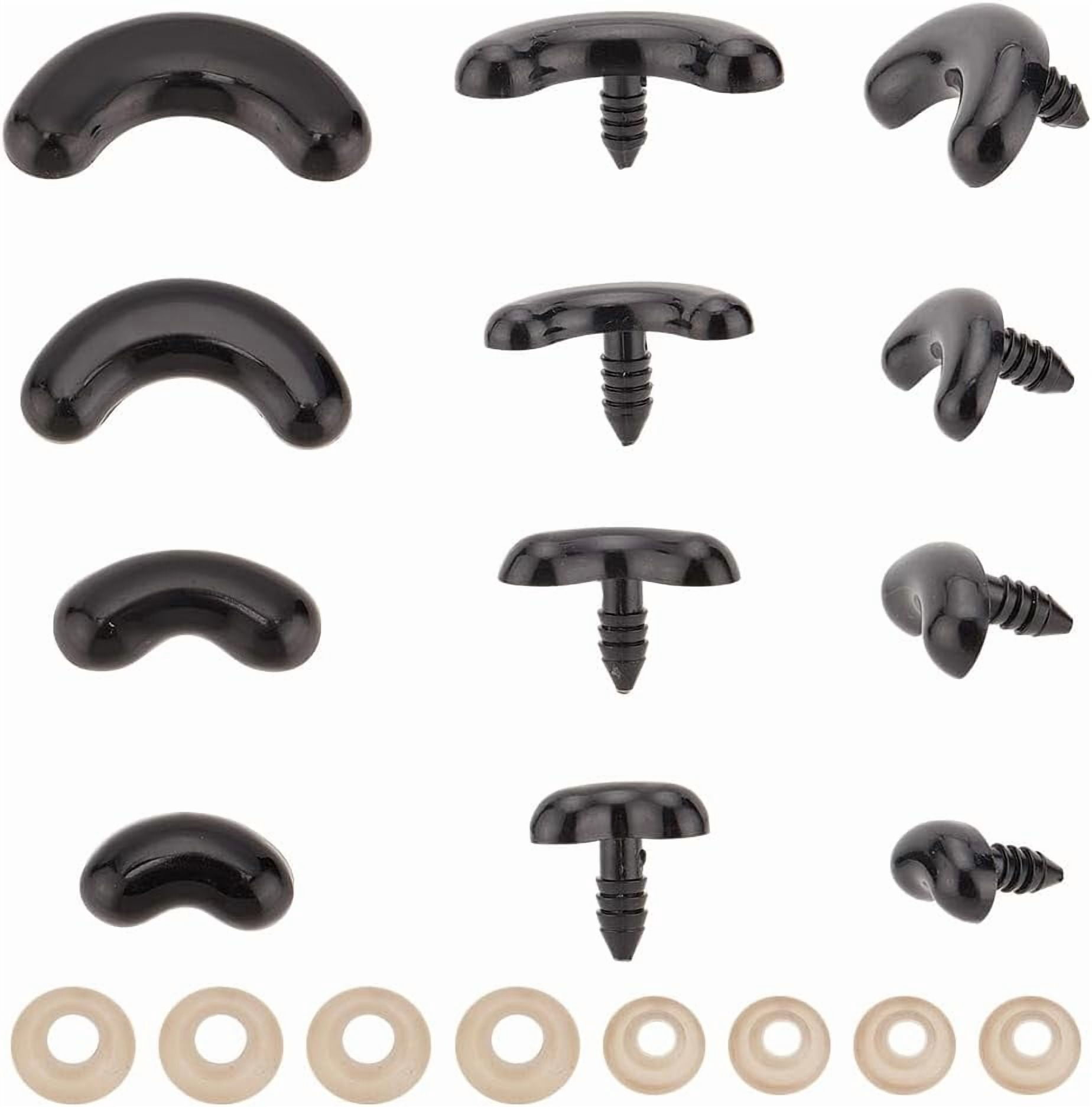 140 Sets 4 Styles Crafting Noses with Spacers Acrylic Heart Shape Dog ...