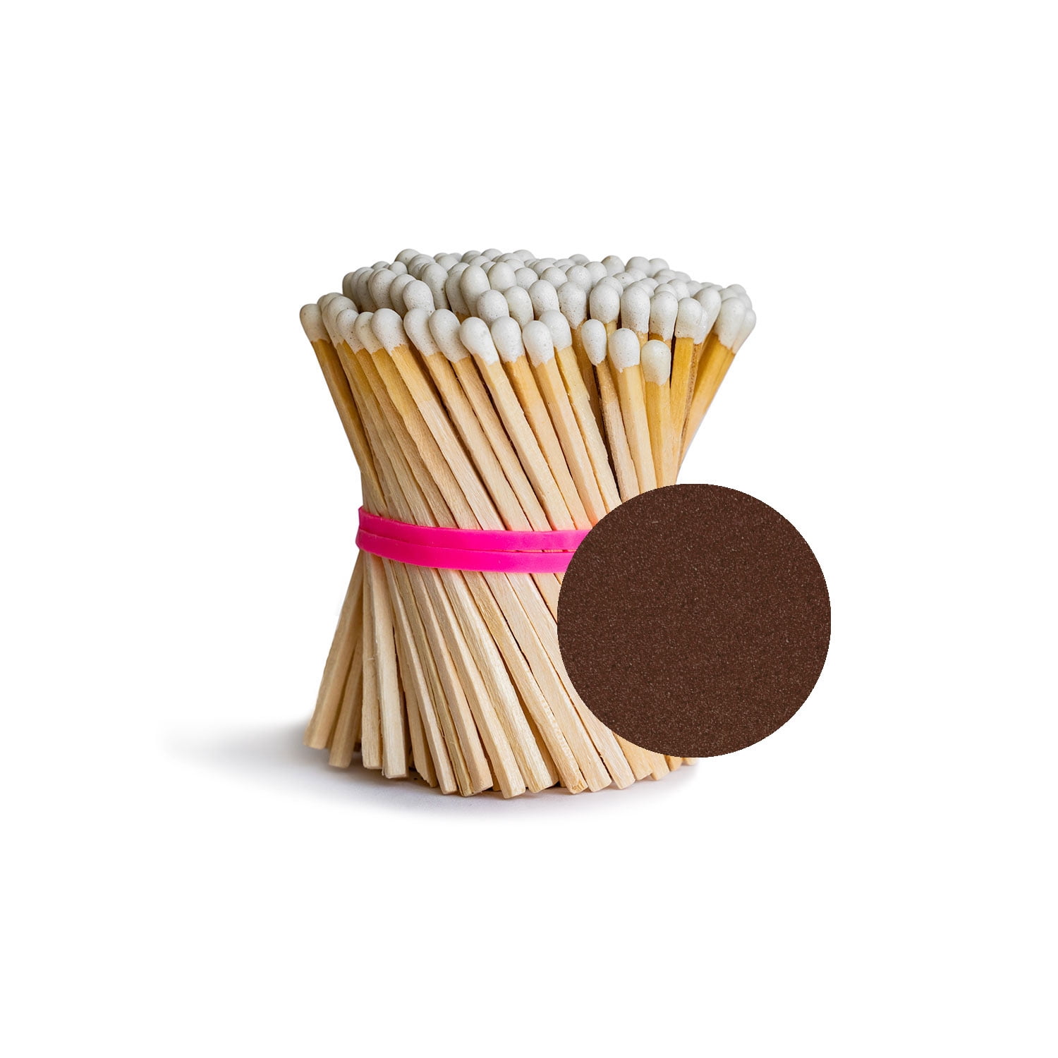 140 White Tip 3" Wooden Matches with 2 Round Striker Papers - Bulk ...