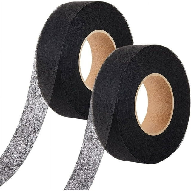 140 Yards Fabric Fusing Tape 2 Rolls 3cm Wide Iron on Hem Adhesive No ...