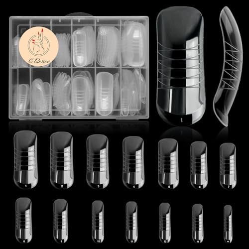 140 count Dual Forms,Upturned Extension Poly Forms Full Cover Molds 14 ...