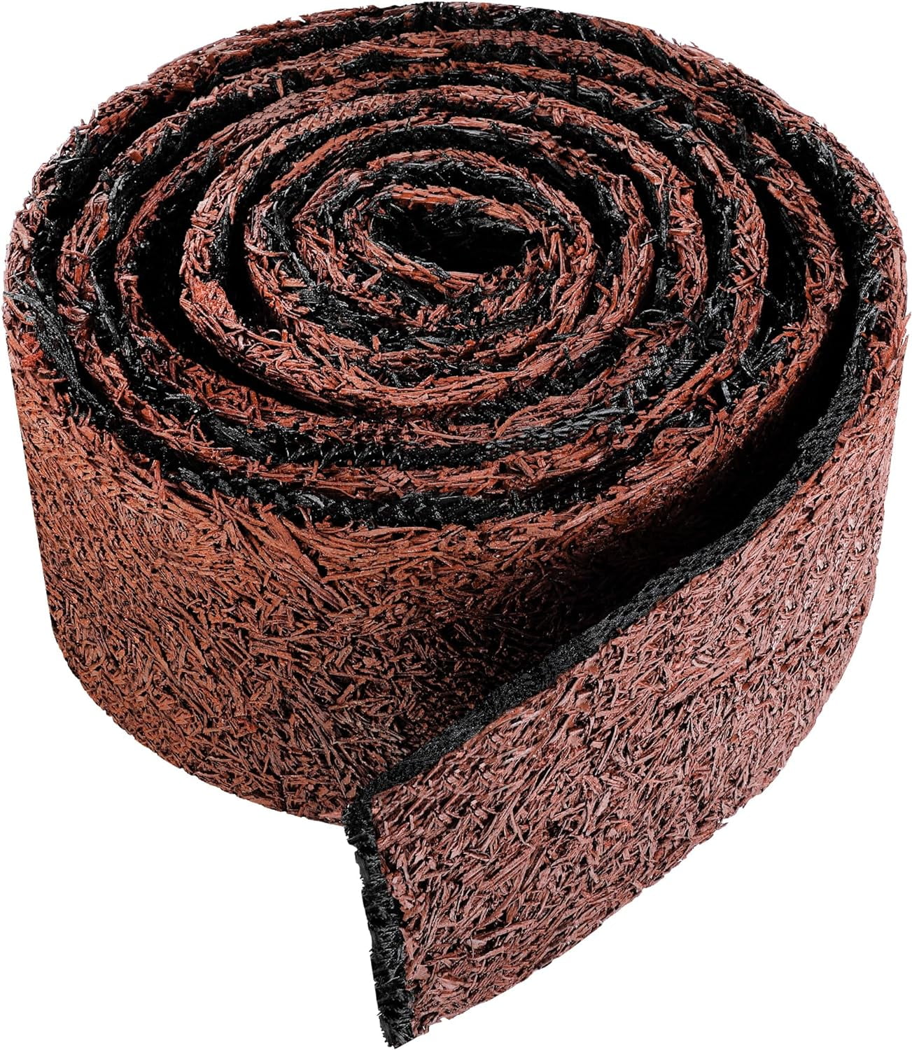 140" x 5.5" Rubber Mulch Roll for Landscaping-Permanent Garden Mulch ...