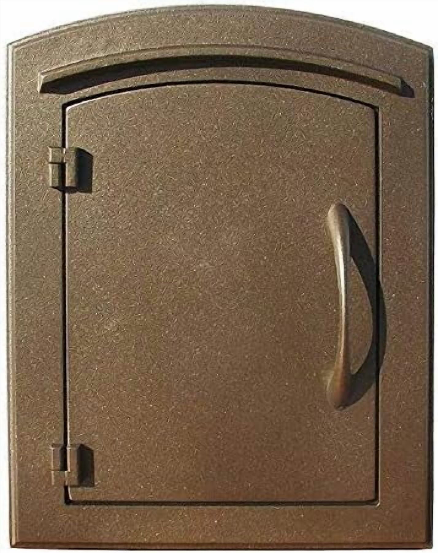 -1400-BRZ Manchester Plain Door Column Mount Non-Locking Mailbox ...