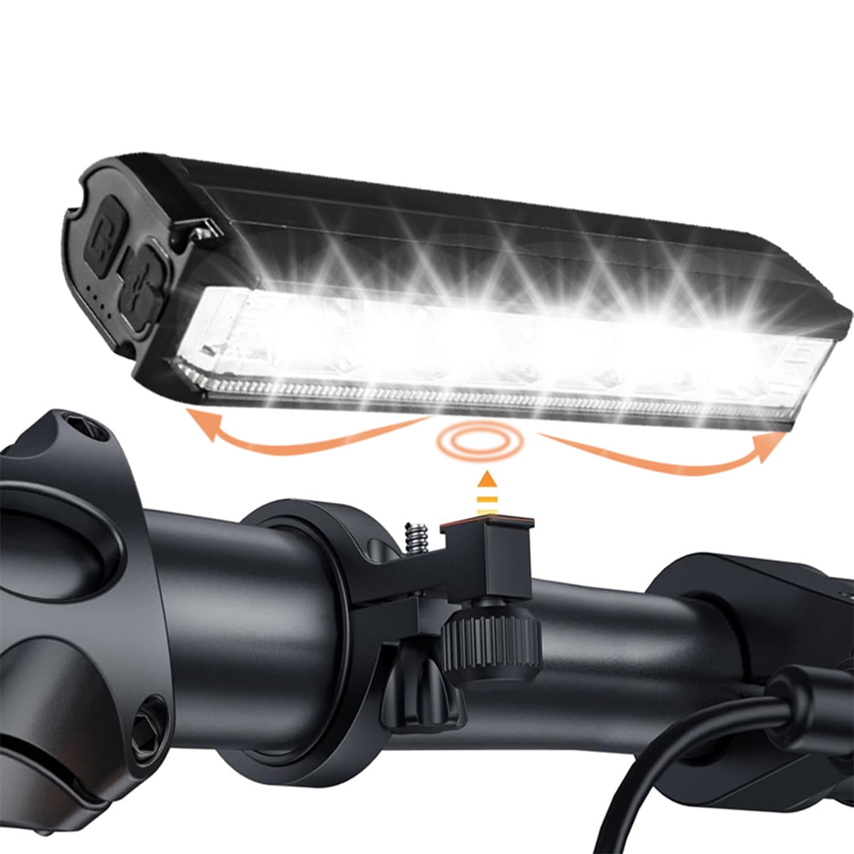 1400 Lumens Bike Lights, USB Charging Ultra Bright LED Night Riding ...
