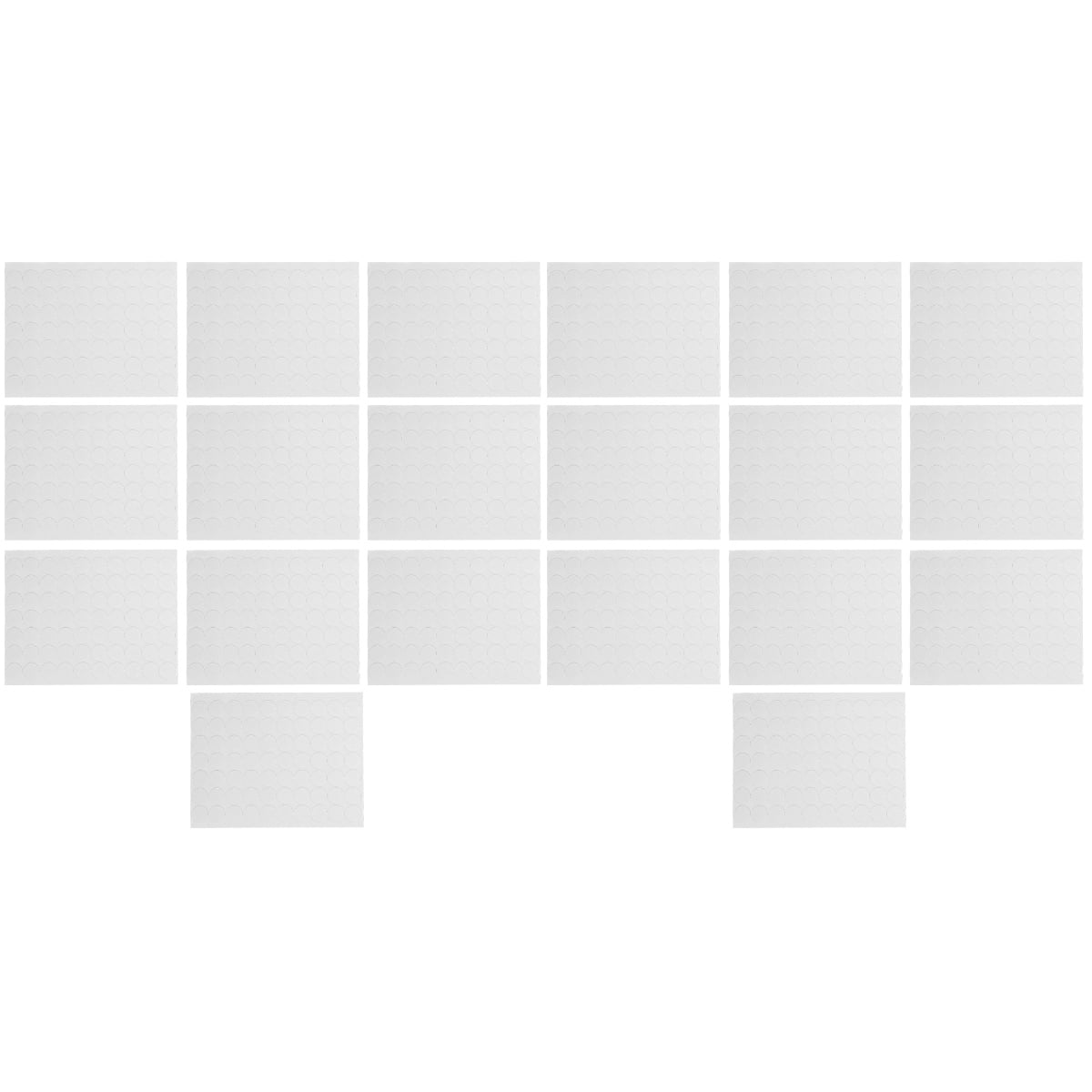 1400 Pcs /10 Sheets Clear Sticky Putty Removable Round Putty Double ...