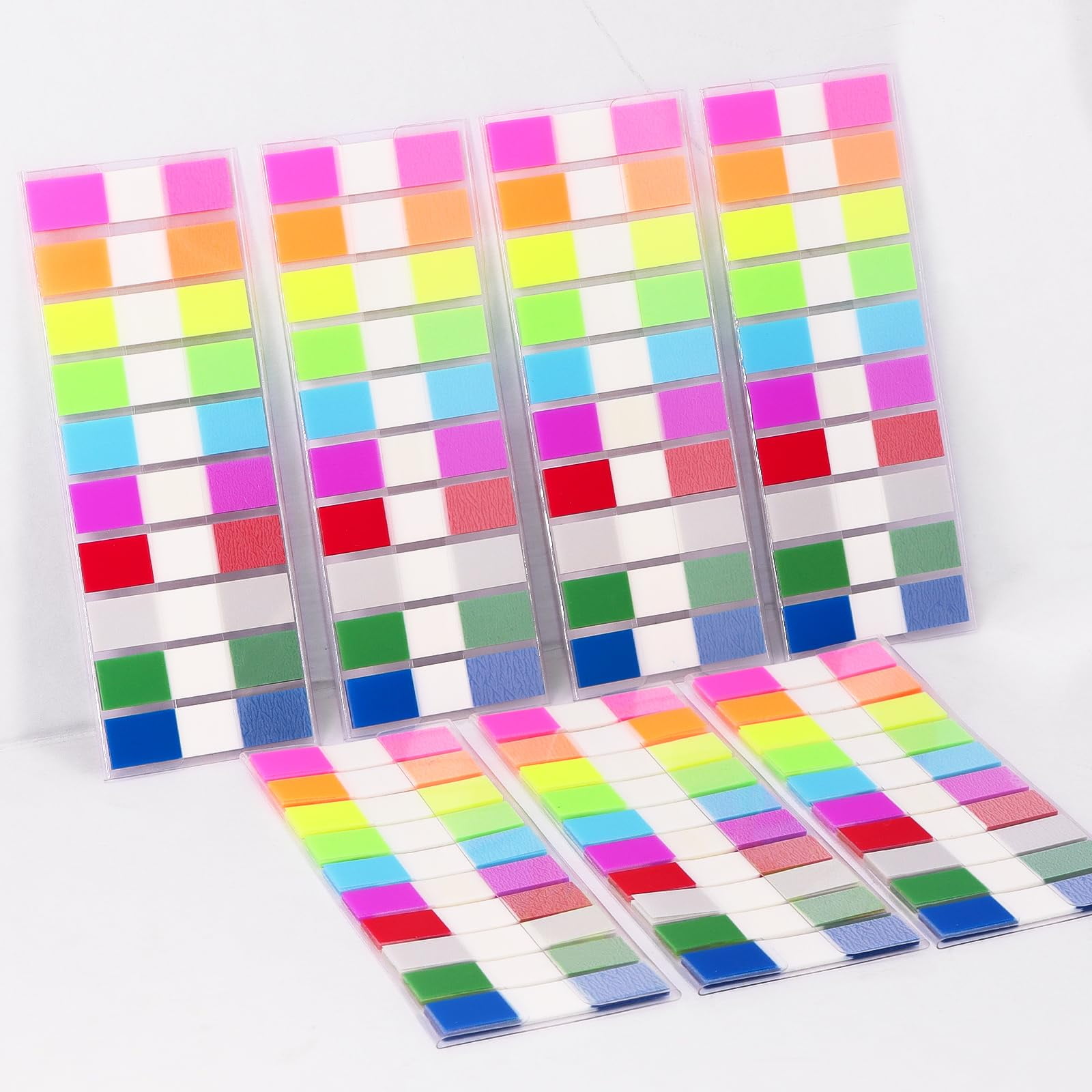 1400 Pcs Book Tabs Pastel Sticky Tabs, 7 Colored Annotation Page Post ...