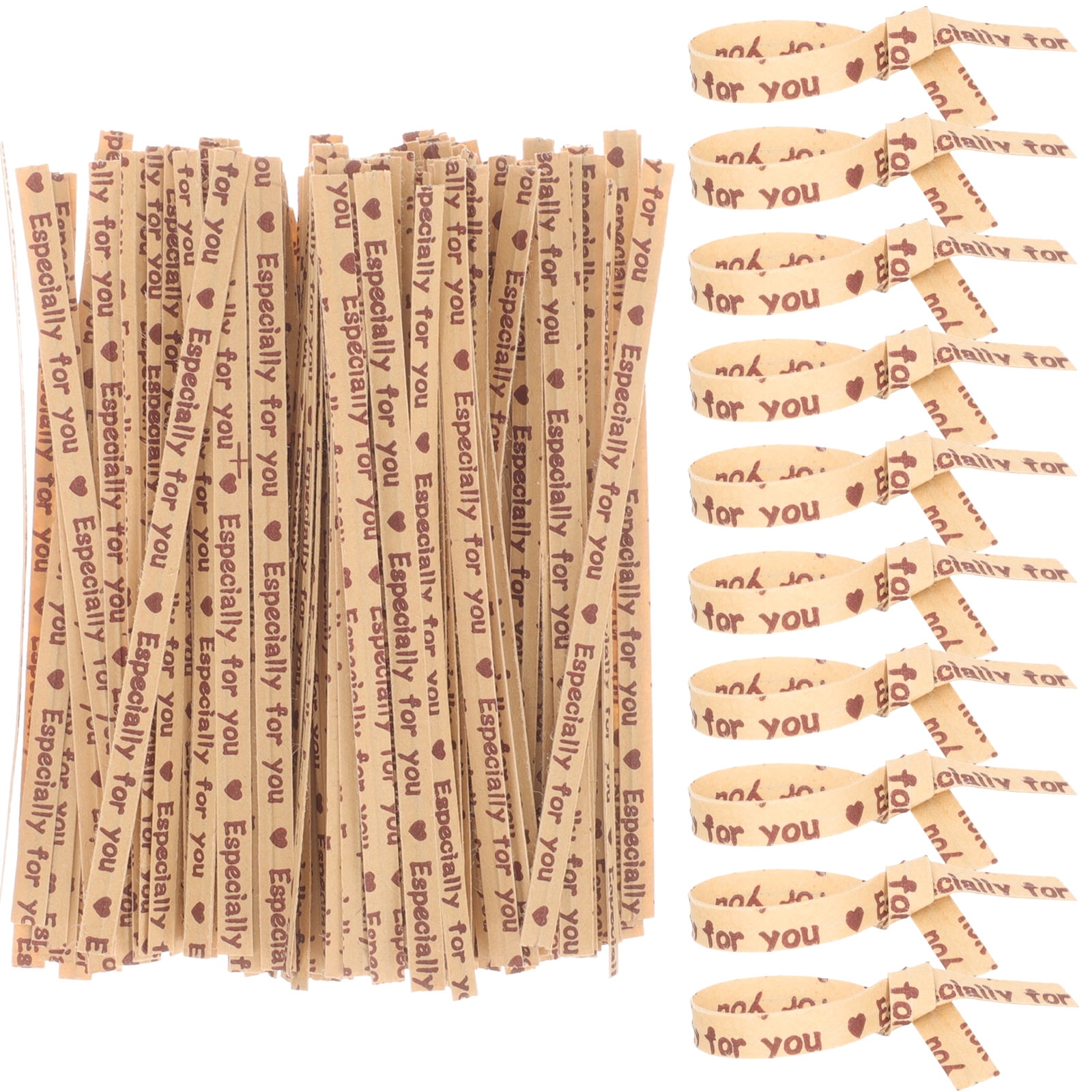 1400 Pcs Kraft Paper Tie Convenient Candy Ties Loaf Bread Reusable ...