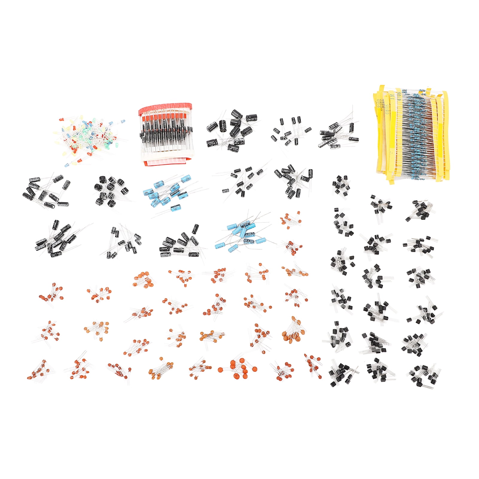 1400 Pcs Set Electronic Components Metal Film Resistor Ceramic ...