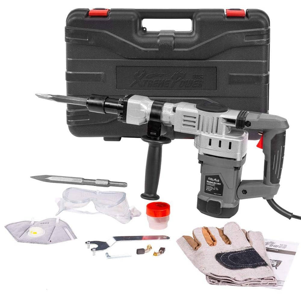 1400-Watt Demolition Hammer Jackhammer Trigger-Lock Concrete Breaker ...