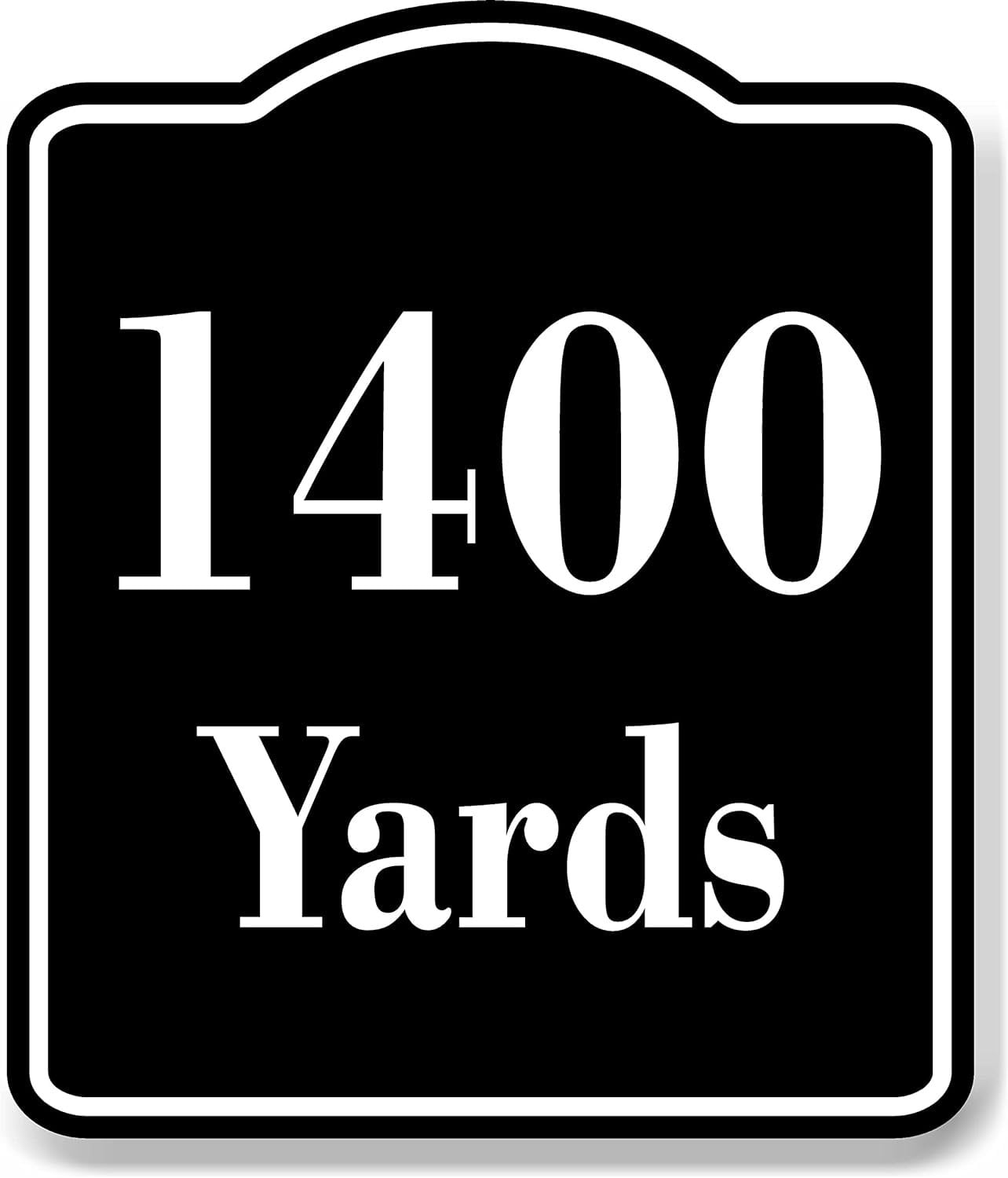 1400 Yards Distance Marker Running Race Marathon BLACK Aluminum ...
