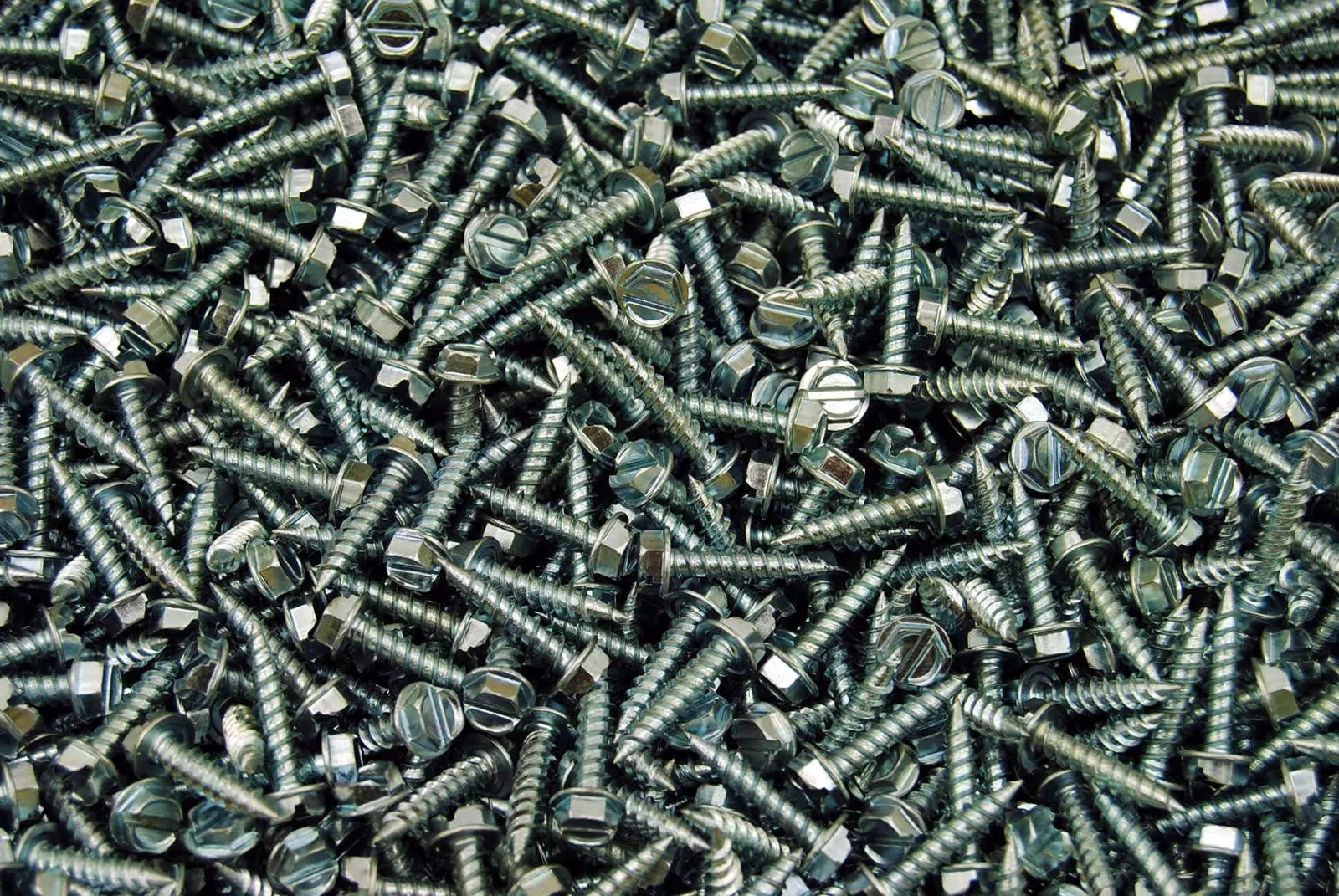 (1400) Zip Screws 8 x 3/4 Self-Piercing Hex Washer Head Sheet Metal ...