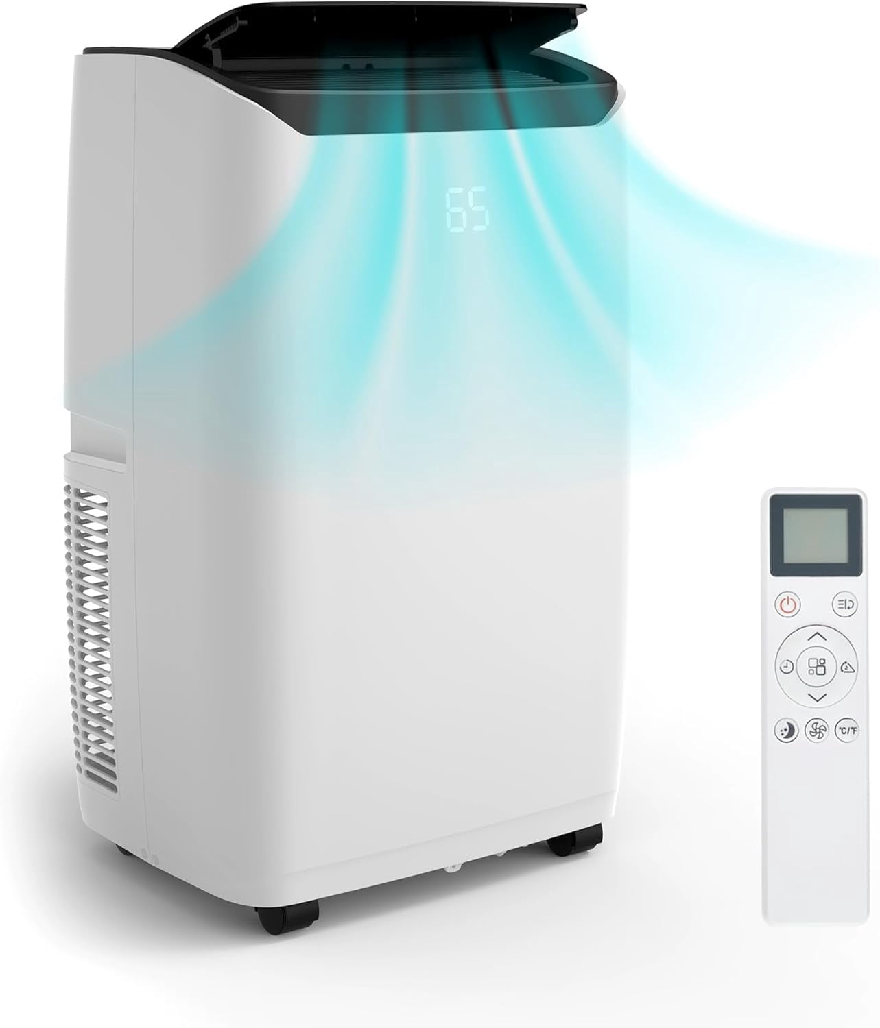 14000 BTU Portable Air Conditioner,Drain-Free,Ultra-Quiet,Cooling for ...