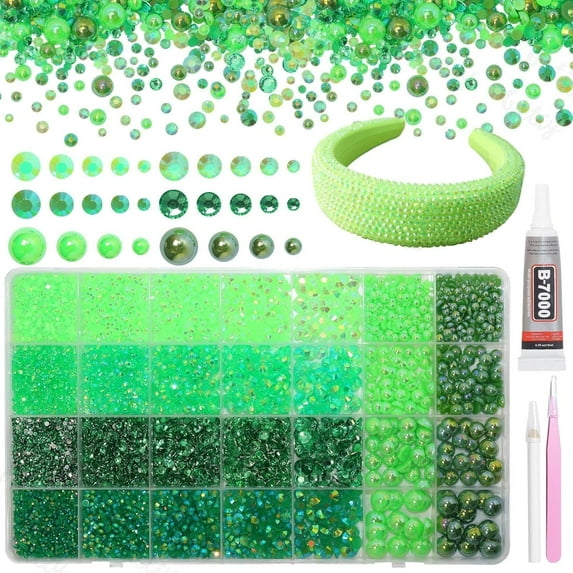14000 count Mixed Flatback Rhinestones and for Bedazzling Kit, 2-6mm ...