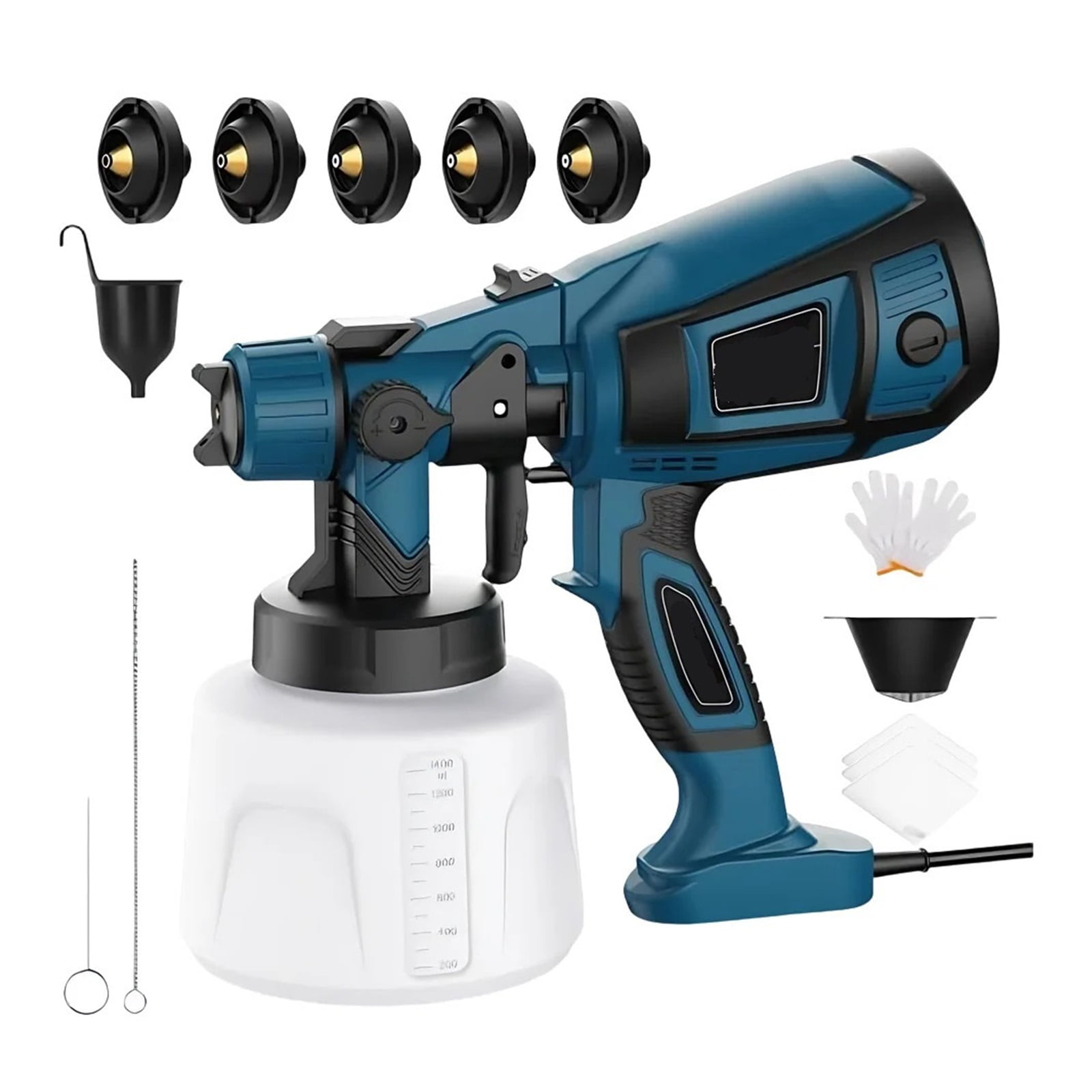 1400ML Electric Spray Gun 850W High Power Paint Sprayer Home DIY Auto Furniture Steel Coating ...