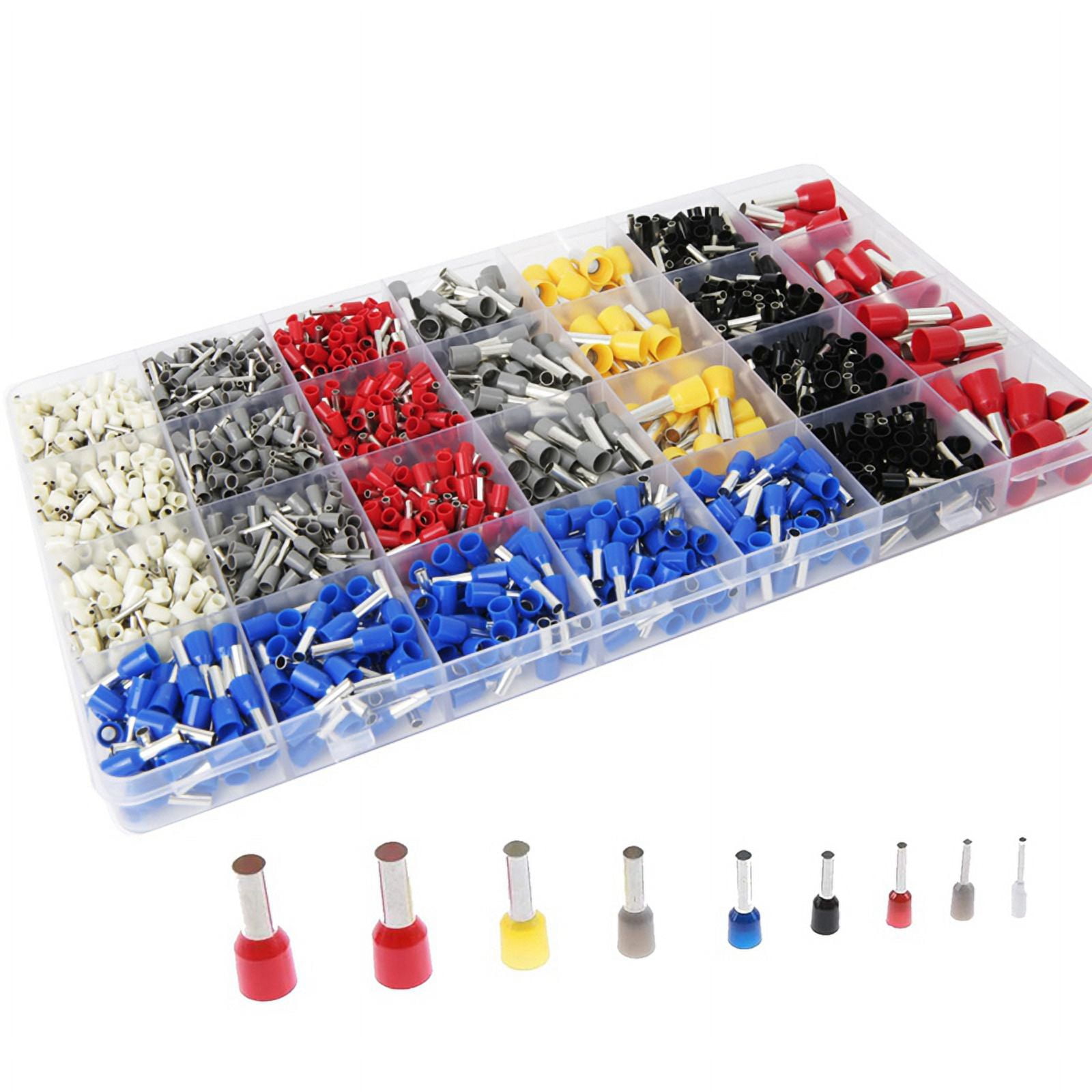 1400Pcs Wire Ferrule Connectors Kit 22-8 Gauge Premium Copper Ferrule ...