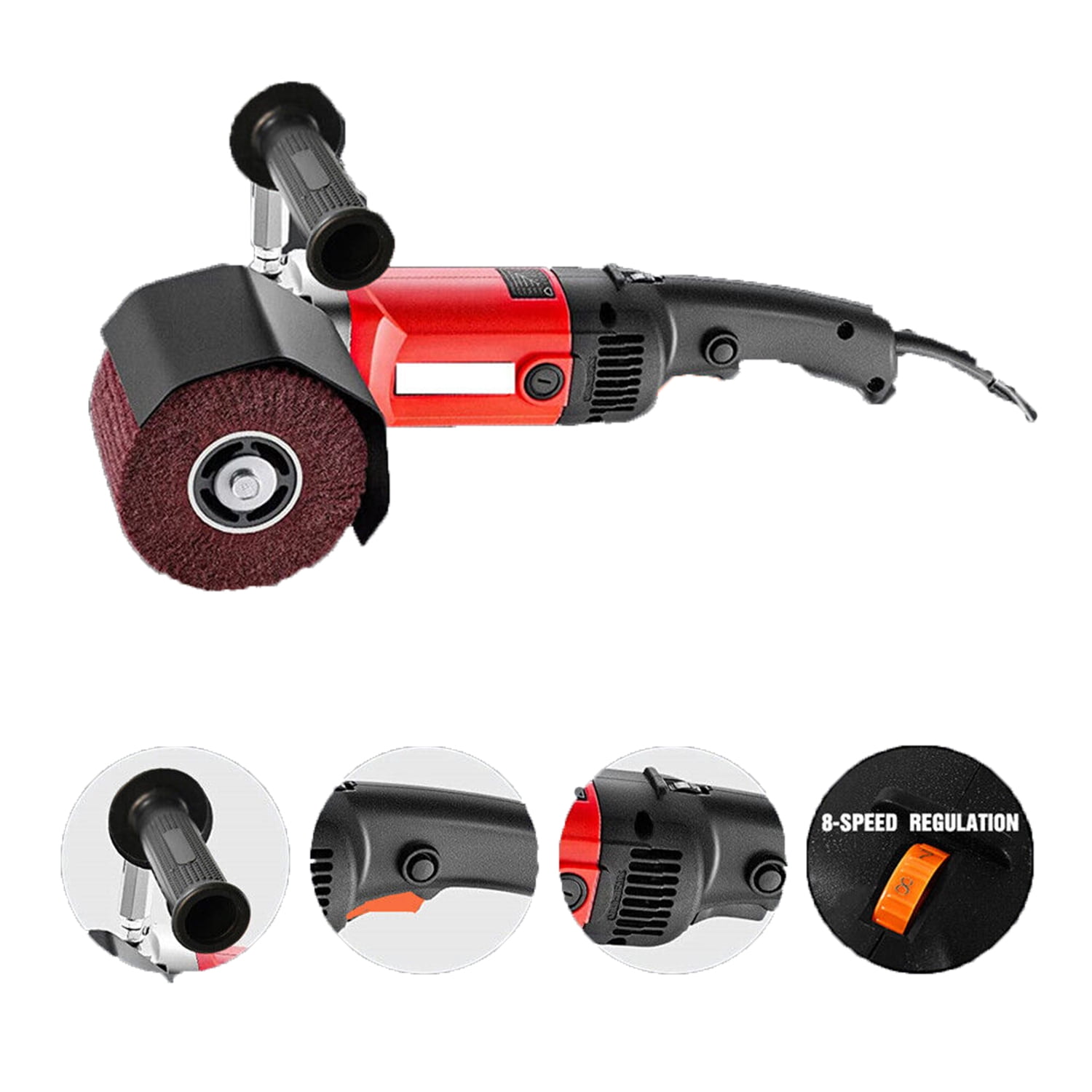 1400W 110V Handheld Electric Polisher Burnishing Polishing Machine for ...