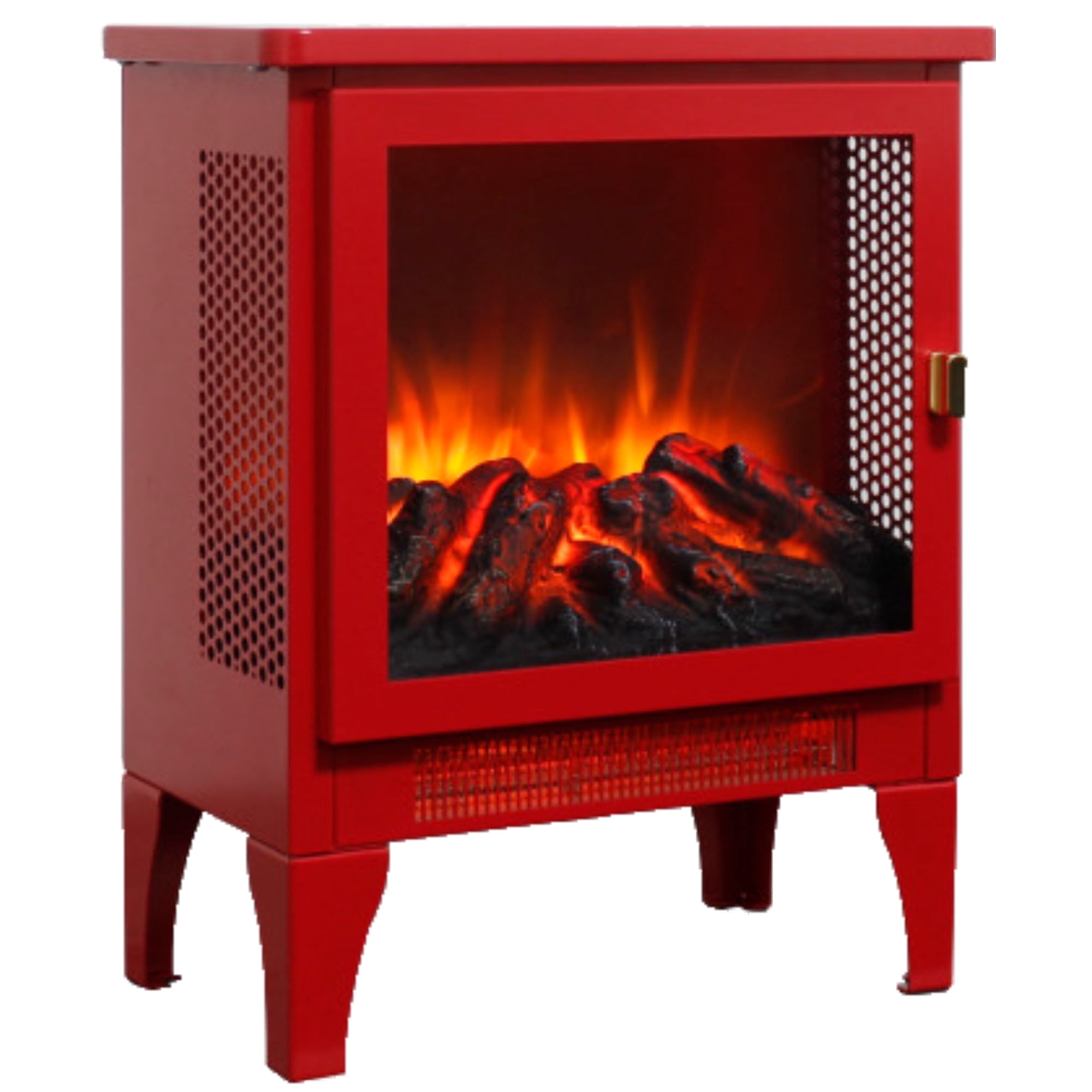Elleree 1400W /700W Freestanding Electric Fireplace Heaters,5000 BTU ...