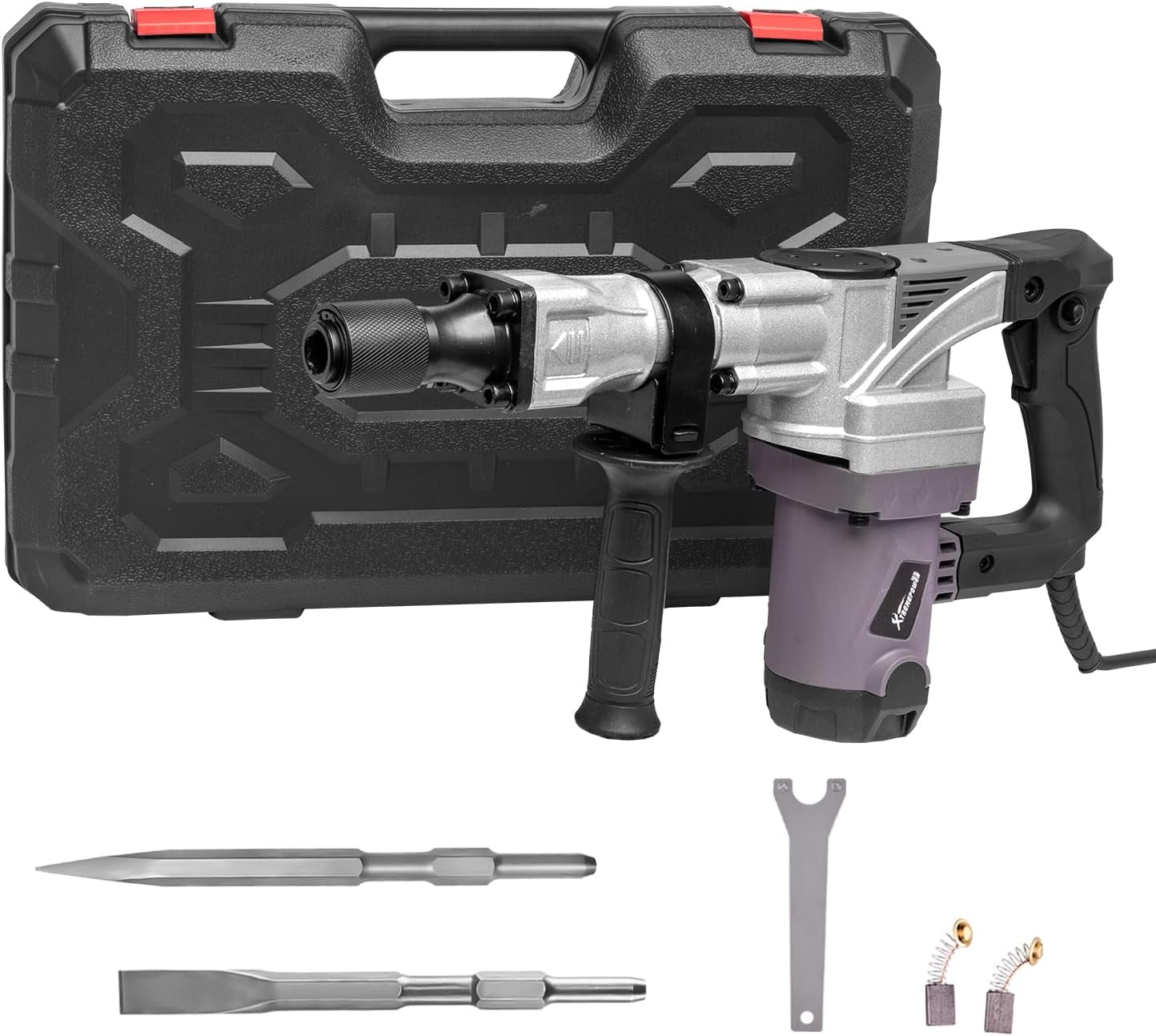 1400W Demolition Electric Jack Hammer Point & Flat Chisel Bits Set 3000 ...